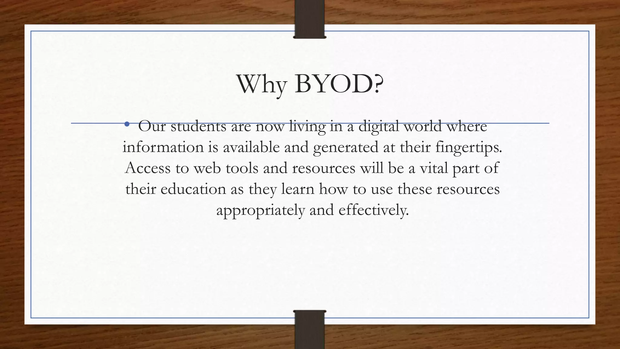 Byod implementation plan | PPTX