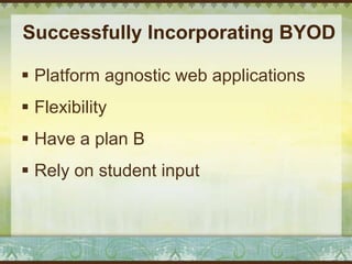 Byod in the classroom | PPT