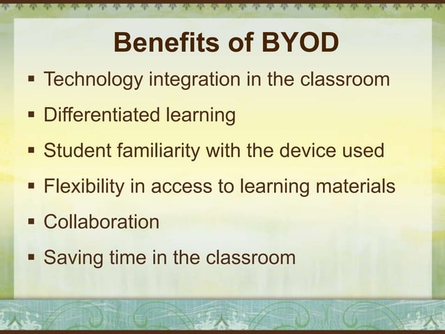 Byod in the classroom | PPT