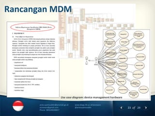 Perancangan Kebijakan Bring Your Own Device (BYOD) dan Mobile Device Management (MDM) | PPTX
