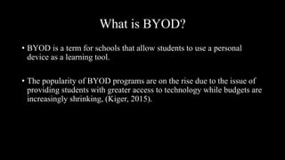 Byod presentation | PPTX | Education
