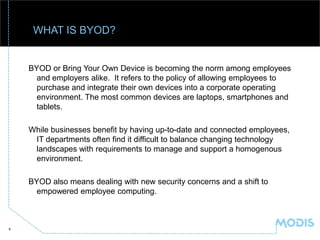BYOD (Bring Your Own Device) Risks And Benefits | PPTX