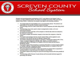 BYOD/BYOT Implementation Plan | PPT