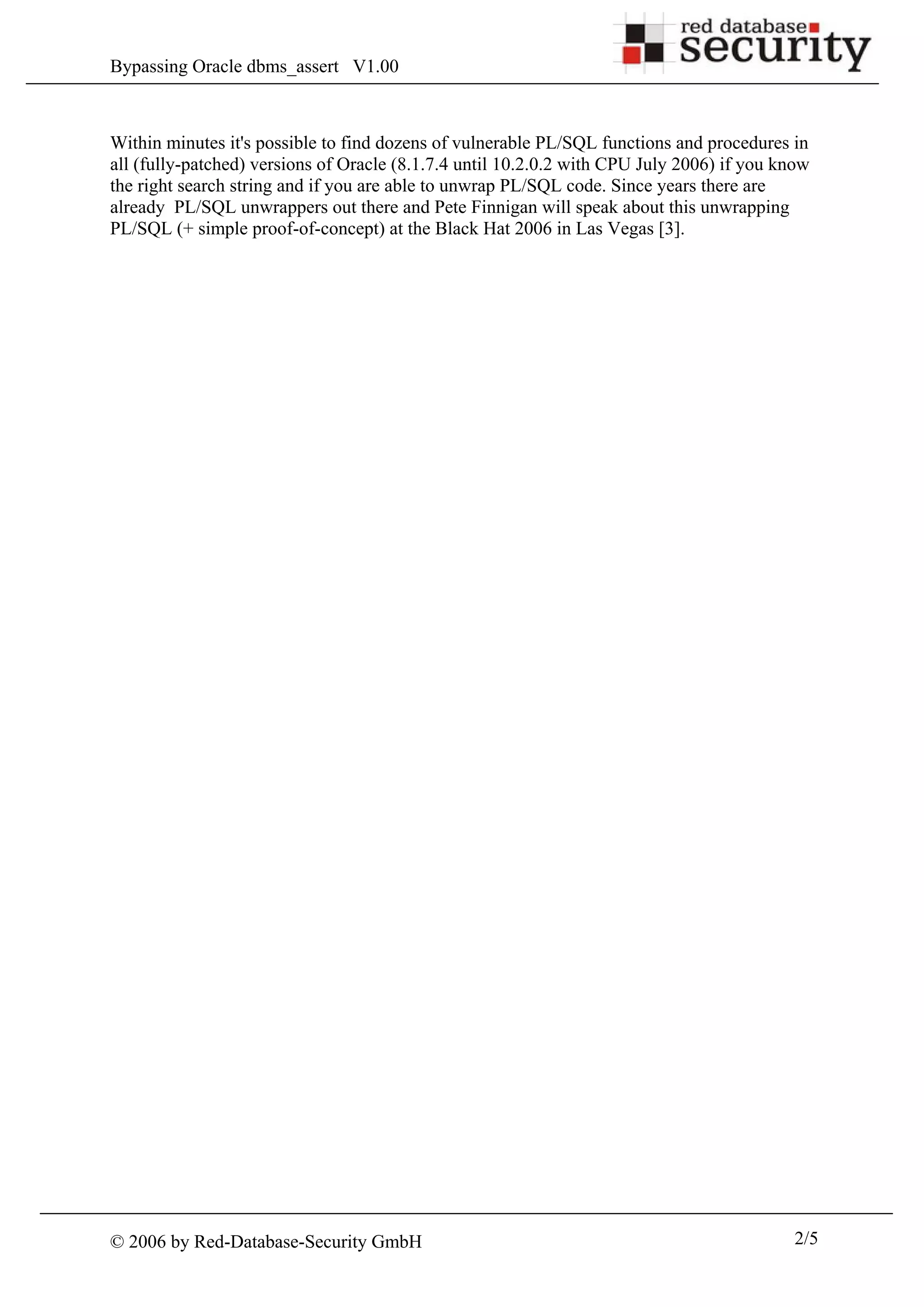 Bypass Dbms Assert Pdf 