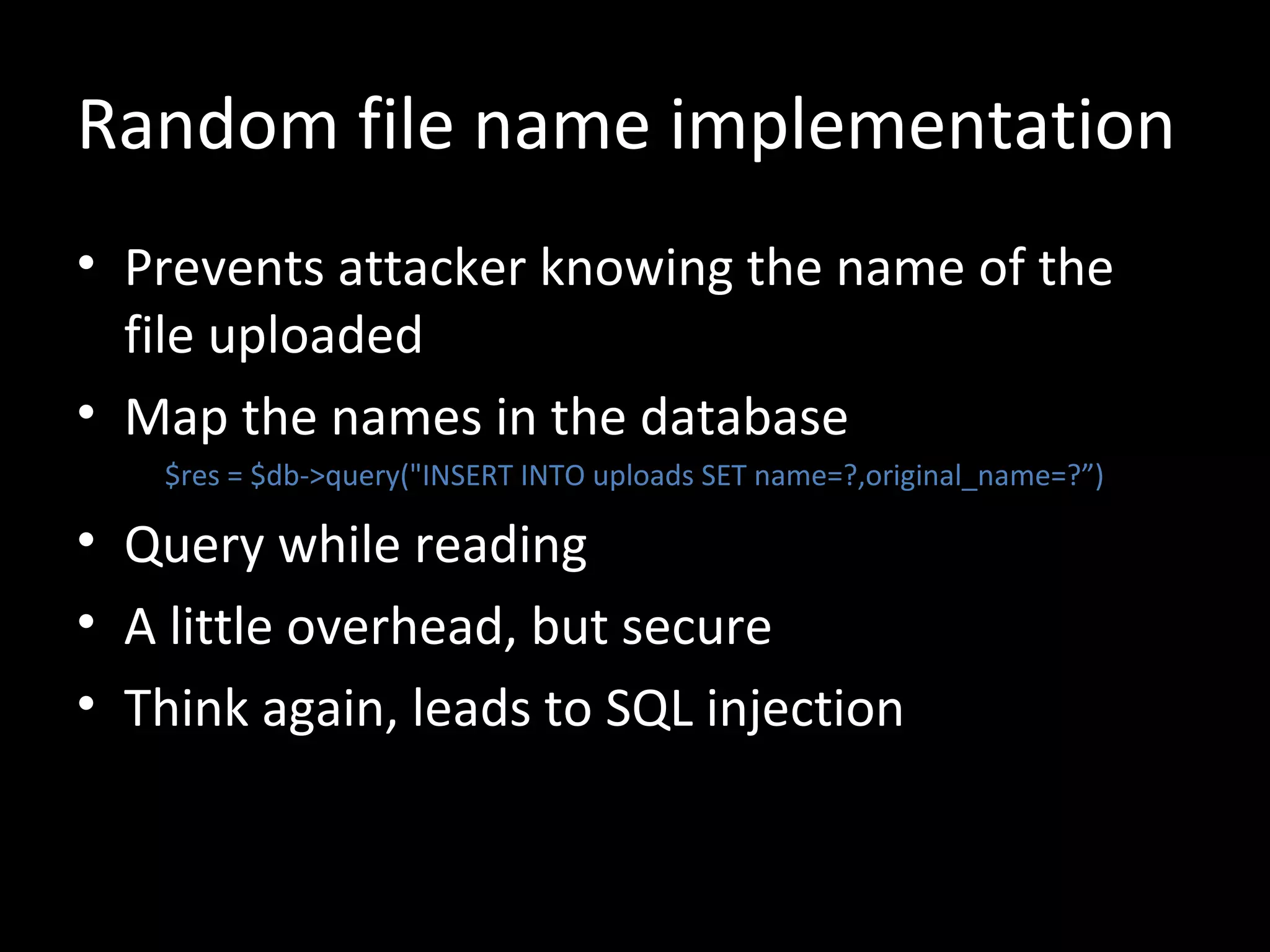 Bypass File Upload Restrictions Ppt Web Design And Html Internet