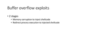 Bypassing DEP using ROP | PPT