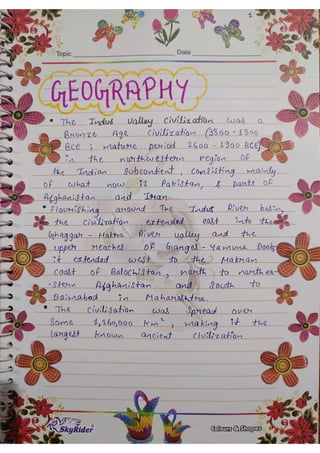 History class 12 project on Indus valley civilization | PDF