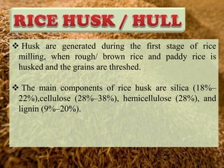 By product utilisation in paddy processing | PDF