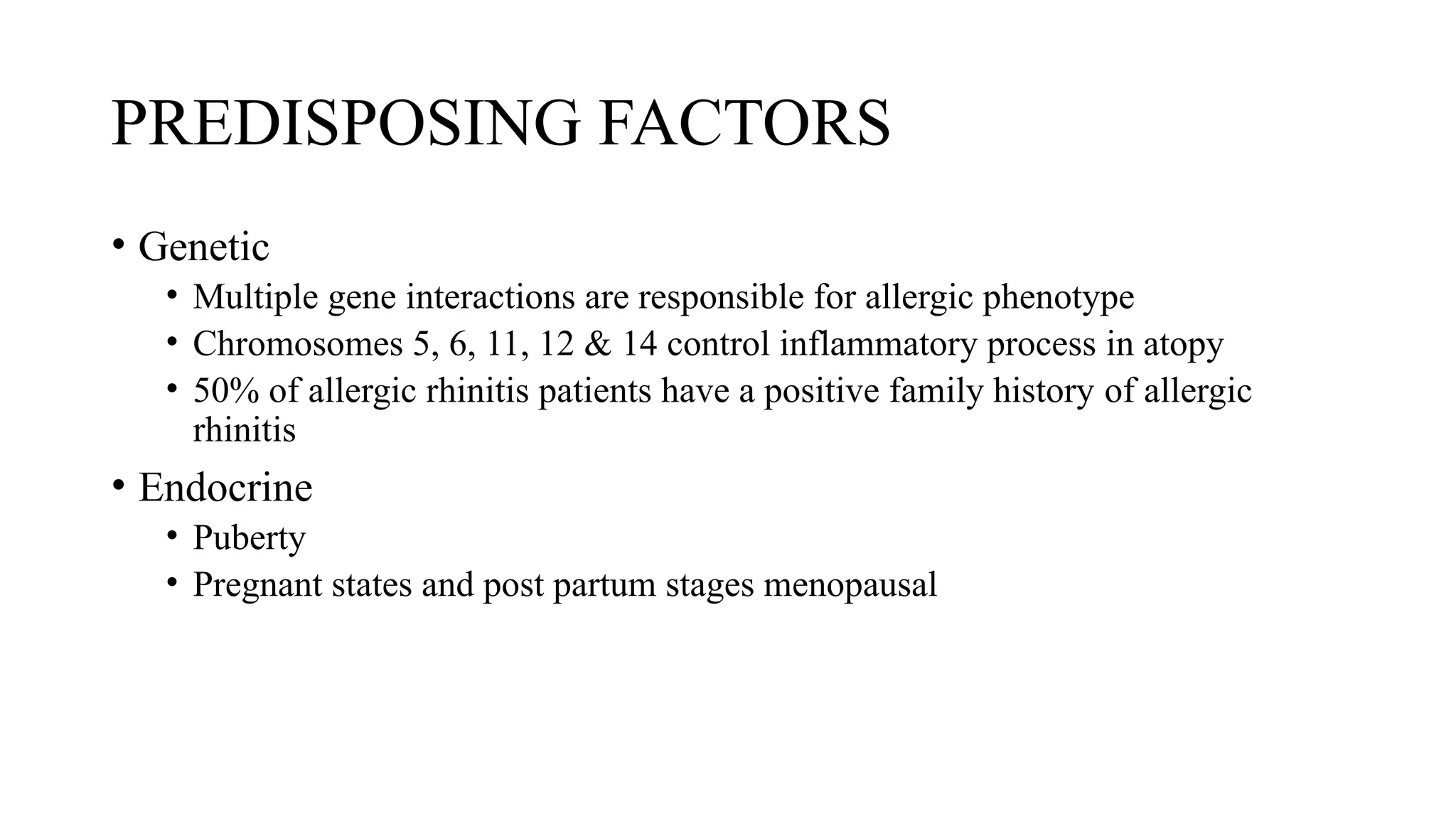 presentation of allergic rhinitis by puja | PPTX