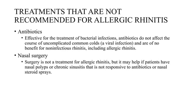presentation of allergic rhinitis by puja | PPT
