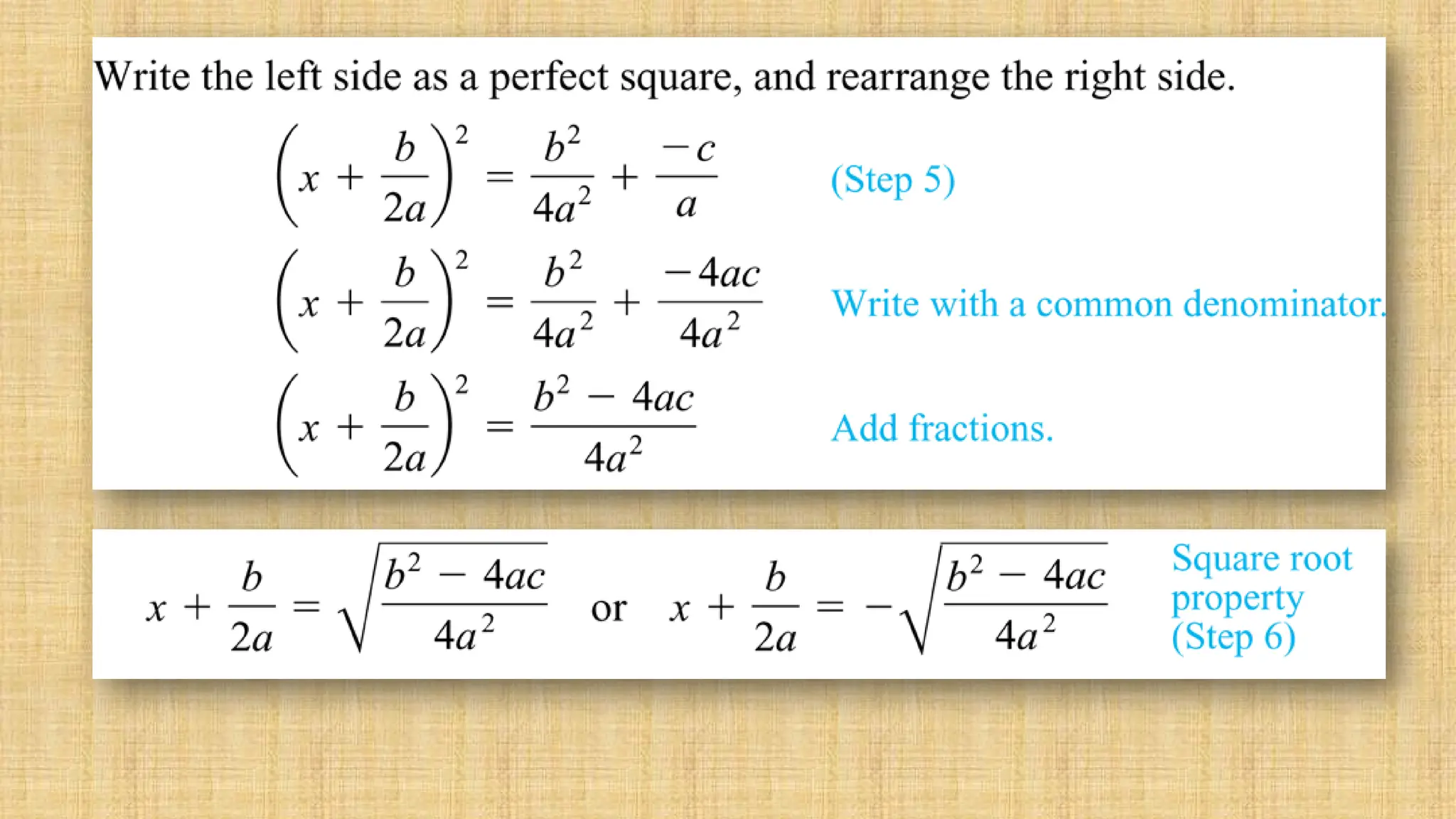 Solving quadratic equation by quadratic formula.pptx