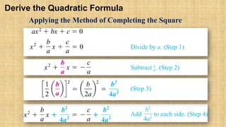 Solving quadratic equation by quadratic formula.pptx