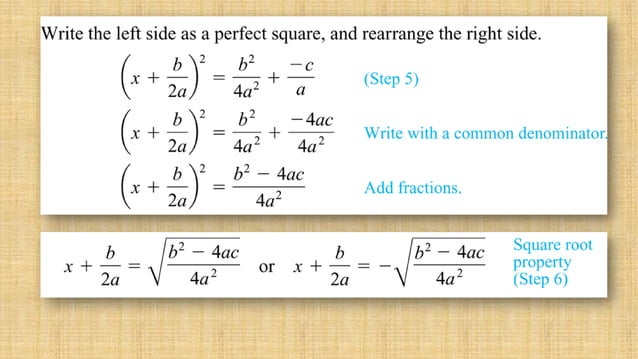 Solving quadratic equation by quadratic formula.pptx