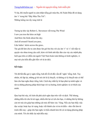 Bí quyết nghe tiếng Anh | PDF