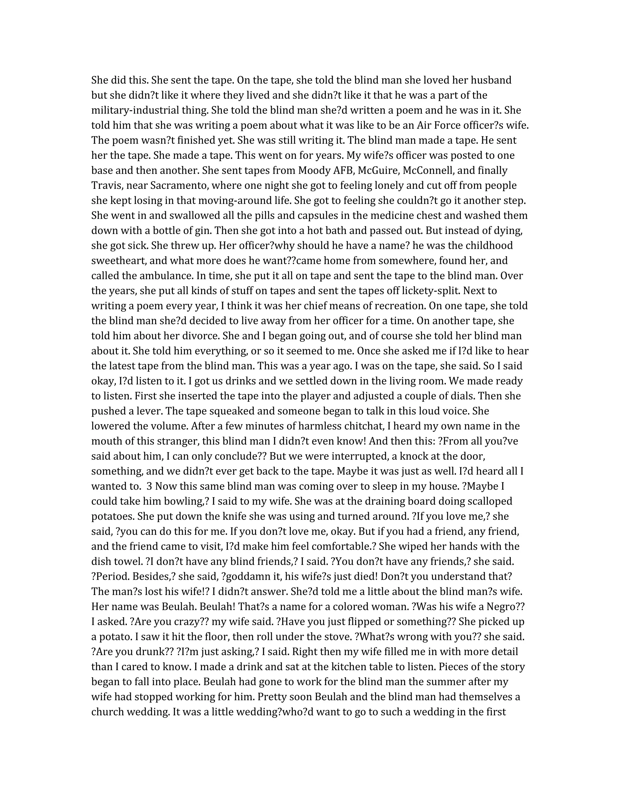 by Raymond Carver.docx