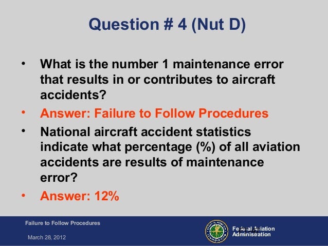 Failure to Follow Procedures