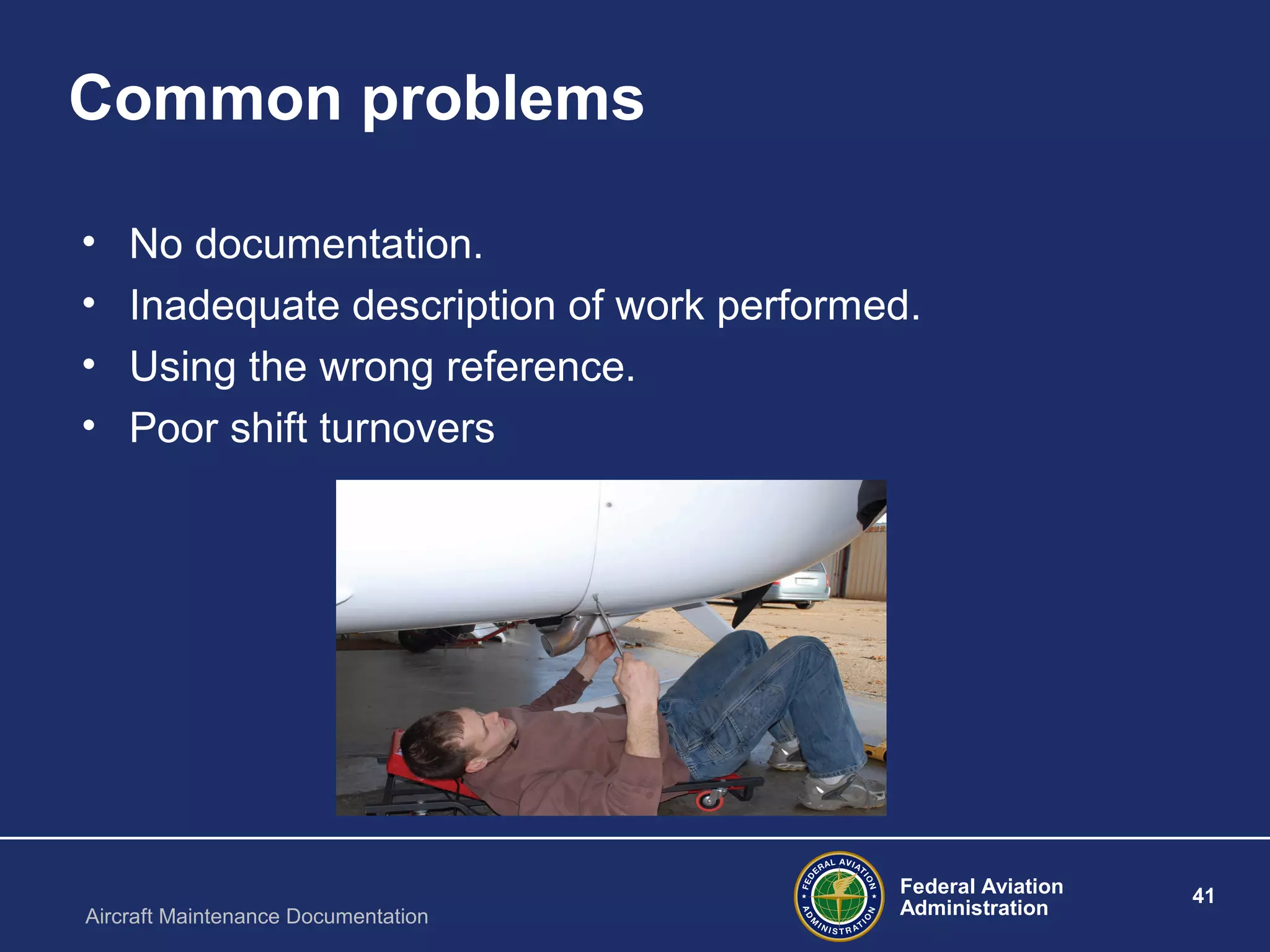 Aircraft Maintenance Documentation | PPT