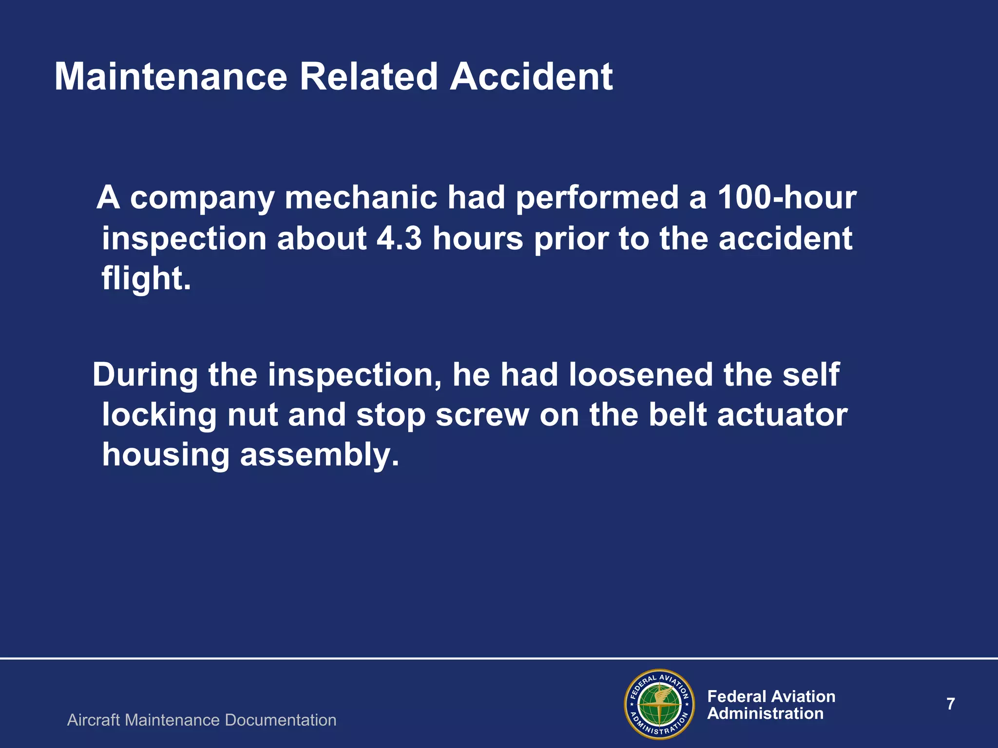 Aircraft Maintenance Documentation | PPT