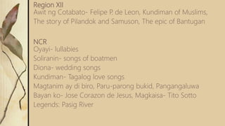 Philippine Lliterature:a quick glance | PPTX | World/International ...