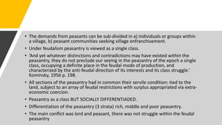 Landlord class and peasant differentiation | PPTX | Real Estate Renting ...