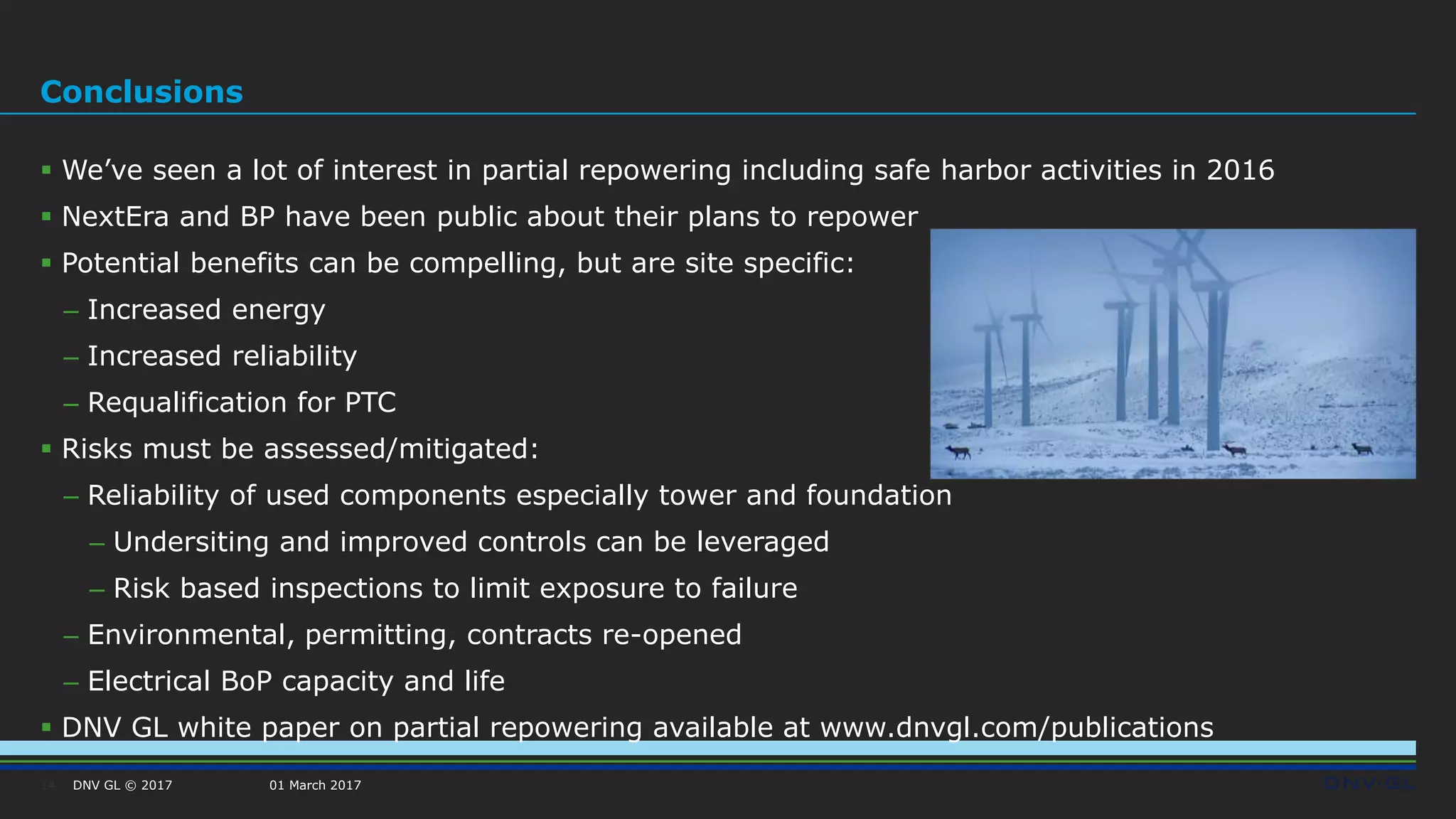 Partial Repowering of Wind Turbines: technical risks, opportunities and ...