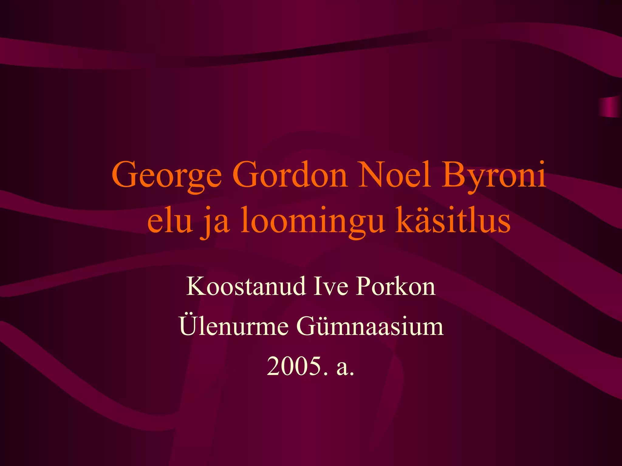 Byron | PPT