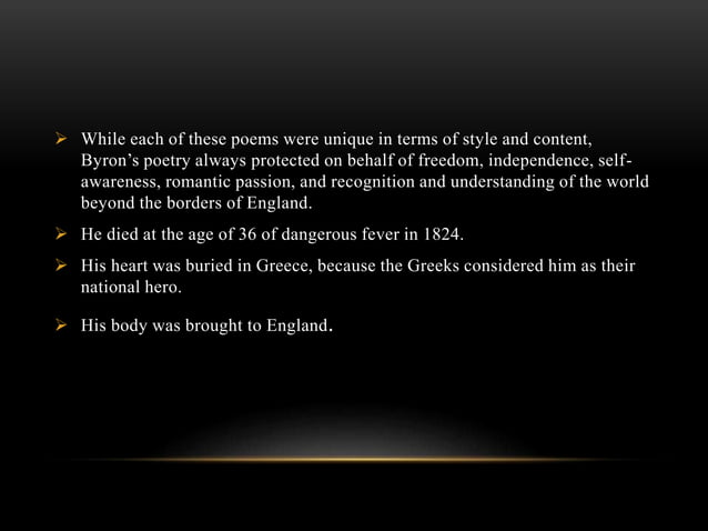 Lord Byron | PPT