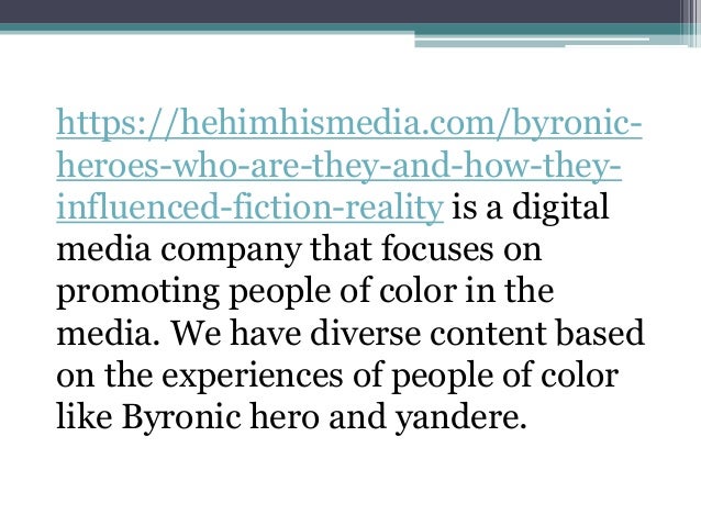 Byronic Hero - Hehimhismedia.com