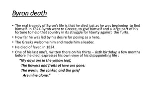 Byron Major Work | PPT