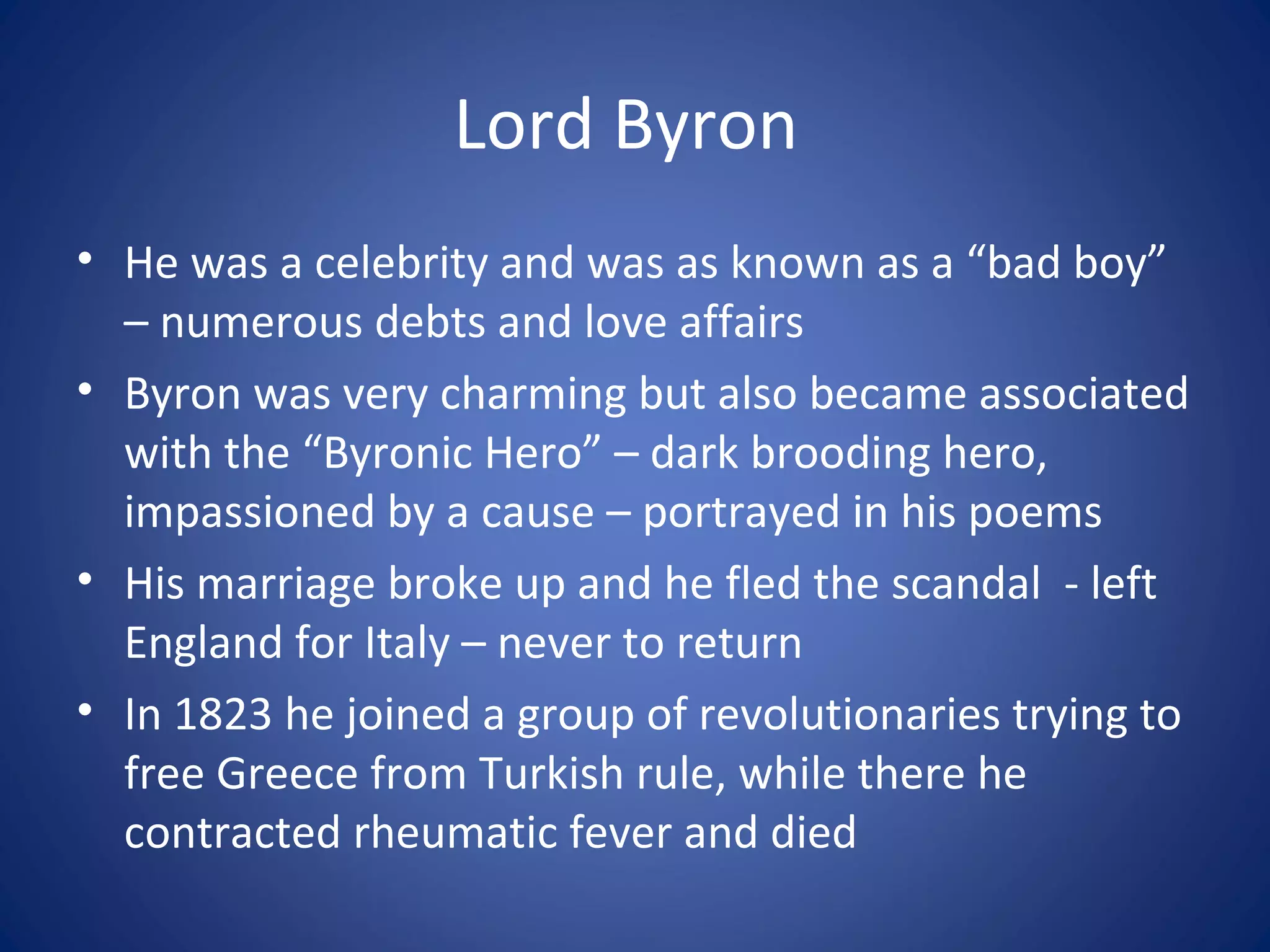 Byron She Walks in Beauty | PPT