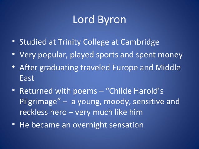Byron She Walks in Beauty | PPT