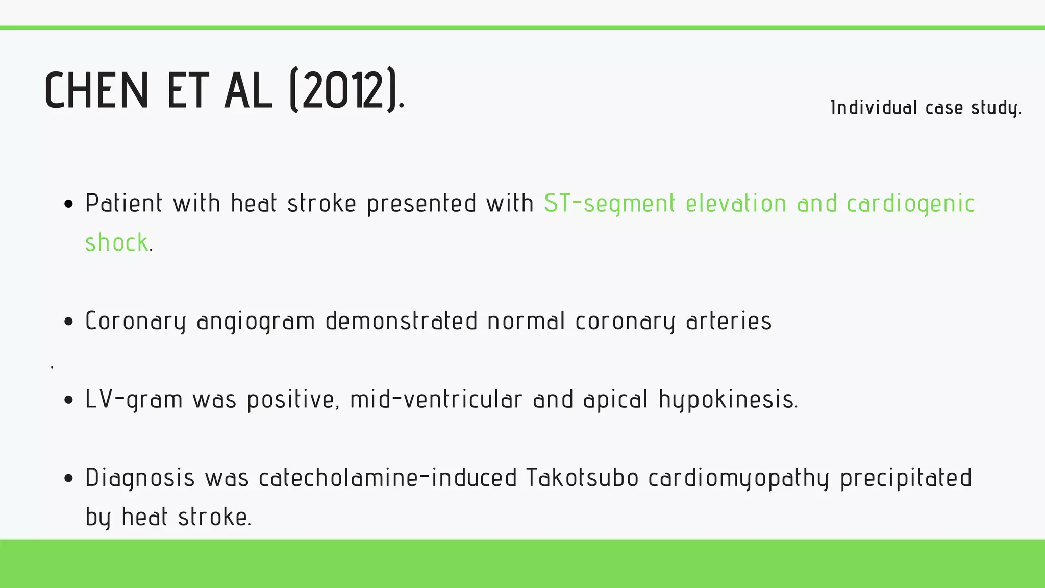 The prevalence of ECG manifestations in heat stroke. | PDF