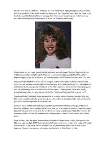 Amanda Heavrin Melinda Loveless