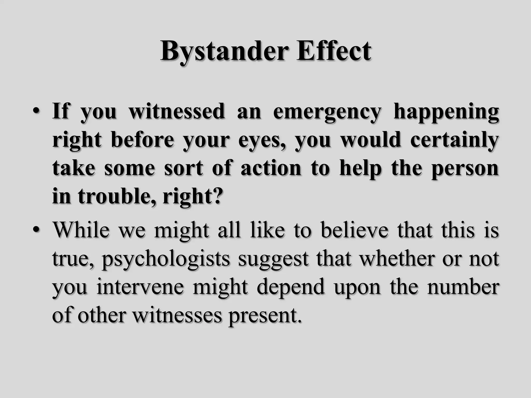 Defeating the Bystander Effect - How to Act as a Good Samaritan During ...