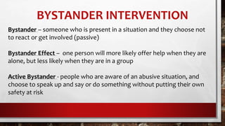 Bystander intervention fhsu times talk | PPT