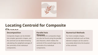Applications of Centroid in Structural Engineering | PPTX
