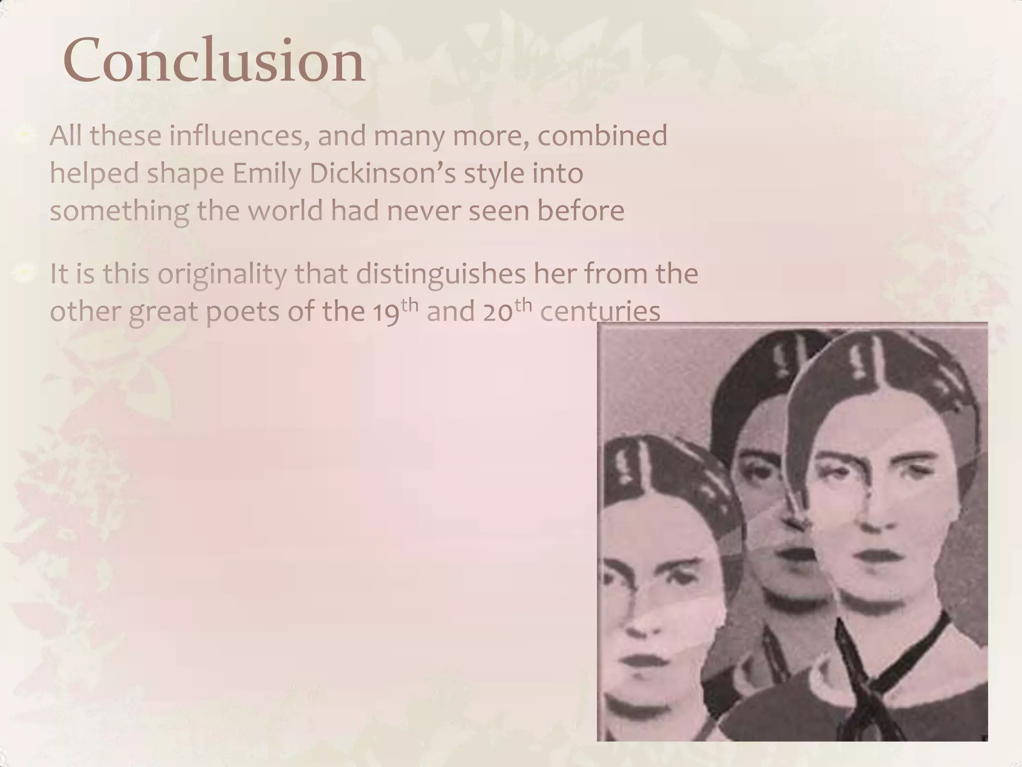 The Influences of Emily Dickinson | PPT