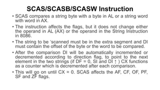 Byte and string manipulation 8086 | PPTX