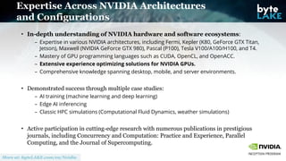 byteLAKE's expertise across NVIDIA architectures and configurations | PPT