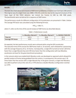 Benchmark of common AI accelerators: NVIDIA GPU vs. Intel Movidius | PDF