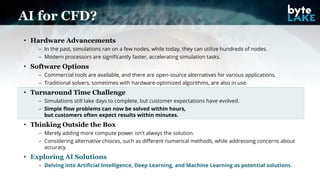AI-accelerated CFD (Computational Fluid Dynamics) | PPT