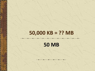 Bytes comparison | PPT