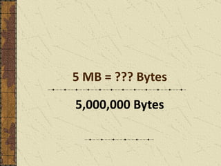 Bytes comparison | PPT