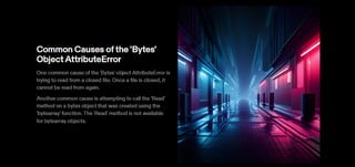 Bytes objects has no attribute read.pdf