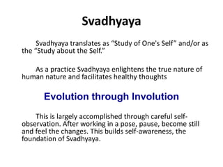 Yoga and the 8-Fold Path: part 1 Yamas and Niyamas (beta) | PPTX