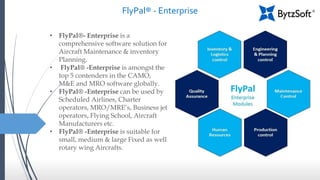 Aviation Software for Aircraft Maintenance & Inventory Management | PPTX