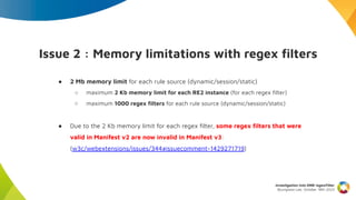 Investigation into DNR regexFilter | PDF