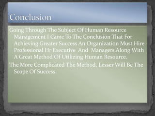 Human Resource Management (in TATA Motors) | PPSX