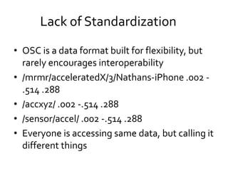Mobile Phone Instruments, the Possibilities of Networks, and OSC | PPTX ...